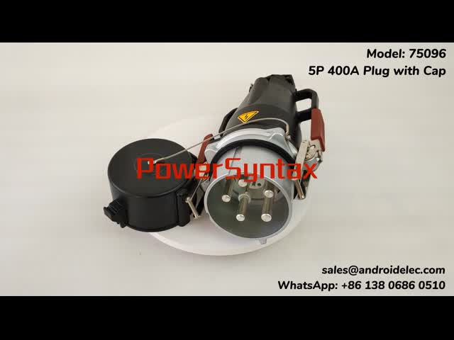 PowerSyntax 5P 400A IP67 380V Heavy Duty High Current Industrial Plugs Part No. 75096