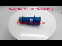 직업적인 32a 5 핀 3 단계 마개, 220 - 250 V 나일론 PA 32 Amp 5 핀 마개