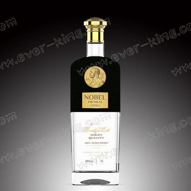Luxury Spirit Flint Glass Bottle 1000ML For Vodka 1