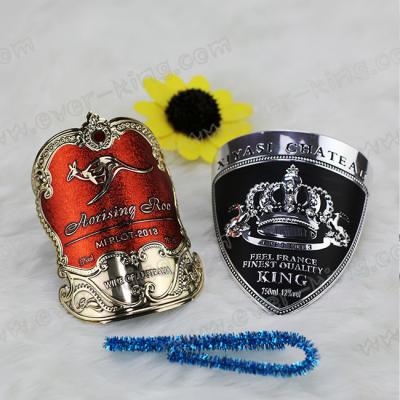 Cina Etichette del liquore di Logo Engraved Luxury Wine Custom in vendita