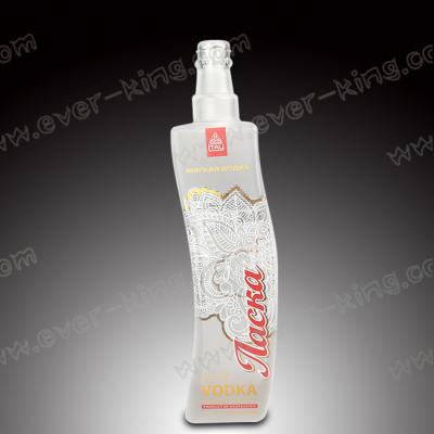 Cina Bottiglie vuote di plastica del liquore del cappuccio 750ml, bottiglie del liquore del vetro trasparente dello Sgs in vendita