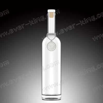 中国 250ml 750mlを電気めっきする注文の曇らされたウォッカのガラス ビン 販売のため