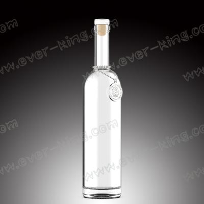 中国 250ml 750mlを電気めっきする注文の曇らされたウォッカのガラス ビン 販売のため
