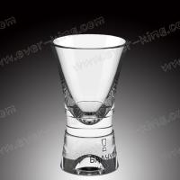 China Customized Double Layer Spirits Transparent Glass Cup 35ml for sale