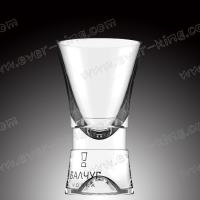 China Customized Double Layer Spirits Transparent Glass Cup 35ml for sale
