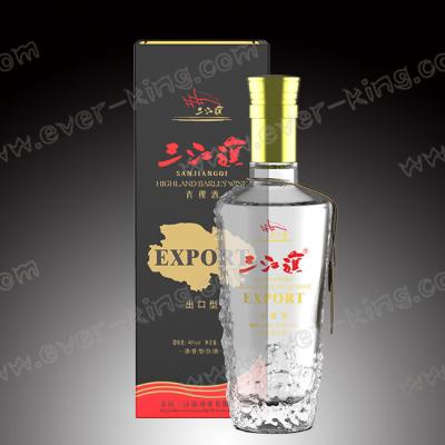 China De douane Berijpte Flessen die van het Wodkaglas 250ml 750ml galvaniseren Te koop