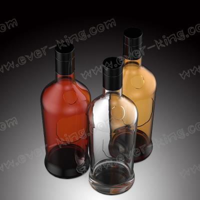 Cina bottiglia di vetro del whiskey 700ml con la vite Cork Lid in vendita