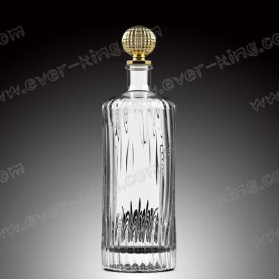 Cina Whiskey Brandy Empty Glass Bottles 750ml con il sughero del tappo in vendita