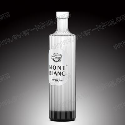 China De Fles 700ml van glascork blue liquor vodka glass Te koop