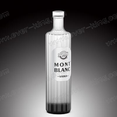 China De Fles 700ml van glascork blue liquor vodka glass Te koop