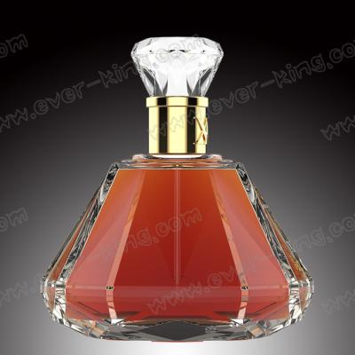 China Douaneluxe Diamond Spirits Brandy Glass Bottle 700Ml Te koop