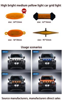 Cina La superficie della parte anteriore del LED ha montato la luce della griglia di Amber Flashing Strobe delle lampade della griglia per la polizia del camion di Tacoma GMC Ford dell'automobile in vendita
