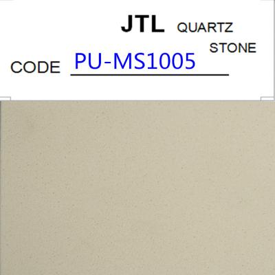 China beige fine partical artificial quartz stone slab for sale