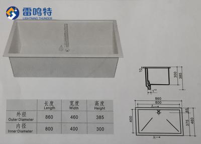 China PP Sink 7mm Laboratory Wash Basin With Overflow Pipe for sale
