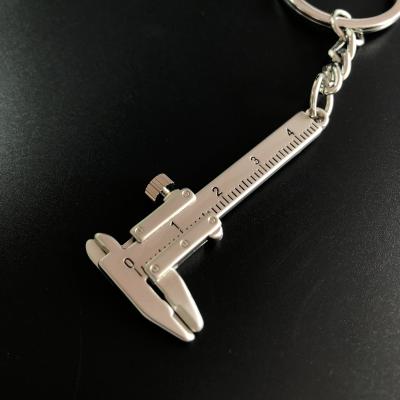 Cina Catena chiave personale portatile Mini Vernier Caliper Measuring Gauging Tools del metallo in vendita