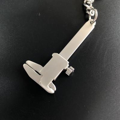 Cina Catena chiave personale portatile Mini Vernier Caliper Measuring Gauging Tools del metallo in vendita