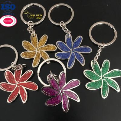 Cina Soft Enamel Guitar Glitter Shark Shape Keyring Custom Color Cute Cartoon Animals Keychains For Gift in vendita
