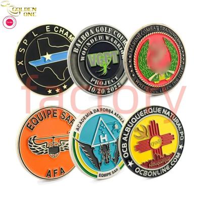 Cina Moneta di sfida personale 4 colori, rame su ordinazione dell'oro di monete del metallo di Phoenix in vendita