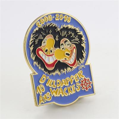 Cina alta qualità regalo aziendale 3D lega di zinco stampa digitale personalizzata Soft Lions Club Lapel Pin in vendita