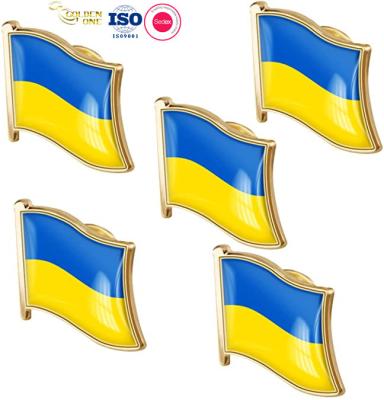 Cina Stampa del Pin Badges raccoglibile patriottico, perni molli del risvolto della bandiera dell'incrocio dello smalto in vendita