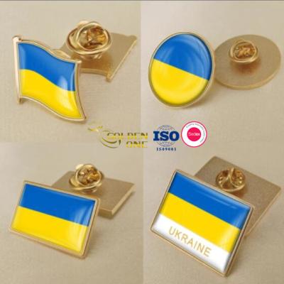 Cina Stampa del Pin Badges raccoglibile patriottico, perni molli del risvolto della bandiera dell'incrocio dello smalto in vendita