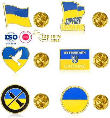 Cina Stampa del Pin Badges raccoglibile patriottico, perni molli del risvolto della bandiera dell'incrocio dello smalto in vendita