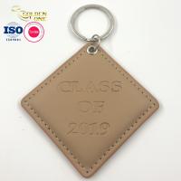 China Personalized Leather Key Chain Brass Custom Soft Enamel Nickel Plated for sale
