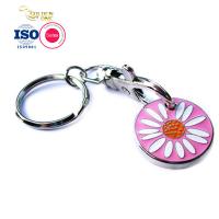 China Customized Trolley Coin Keychain Holder Personalized Printing Round Domed Sticker for sale