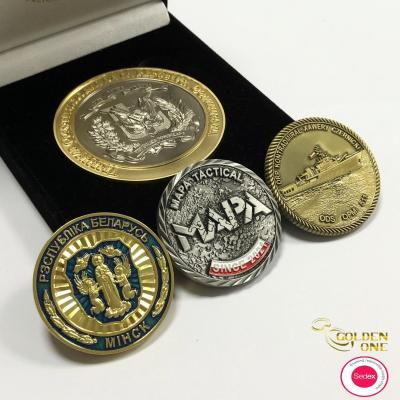 Cina La sfida morbida del metallo dello smalto conia il ricordo in bianco brillante dell'euro della pressofusione di abitudine 3D in vendita