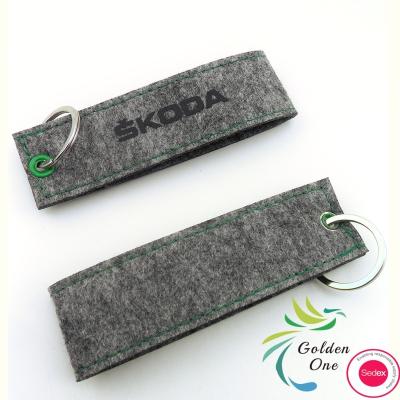 Cina Ingrosso Multi-Color Felt Wrist Blanks Custom Felt Portachiavi Portachiavi Stampa Regalo Promozionale Portachiavi in vendita