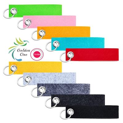 Cina Ingrosso Multi-Color Felt Wrist Blanks Custom Felt Portachiavi Portachiavi Stampa Regalo Promozionale Portachiavi in vendita