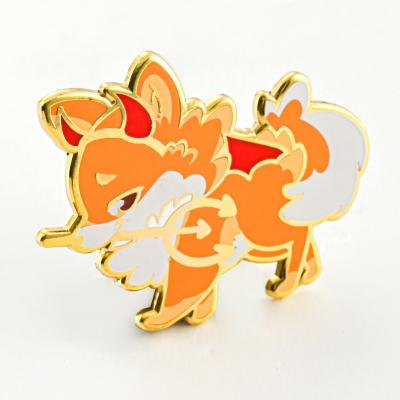 中国 custom metal zinc alloy die casting lapel pins cartoon anime dog shape pin soft hard enamel custom pin badge 販売のため