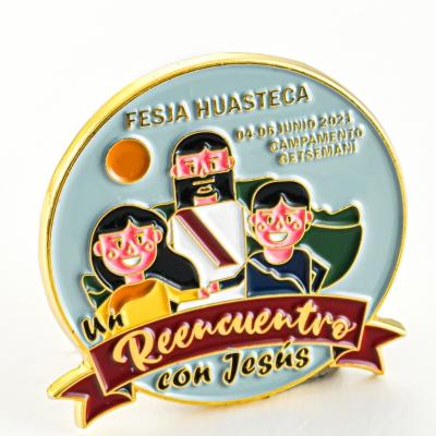 Cina Produttore logo personalizzato, distintivo dorato, metallo, perni di smalto morbido, credete alla promessa del perno Pathfinder in vendita