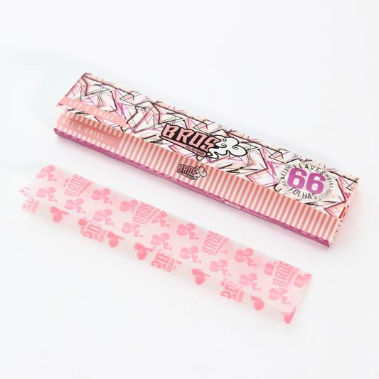 Customized Pink Smoking Rolling Paper 14gsm Paper Unbleach  Paper
