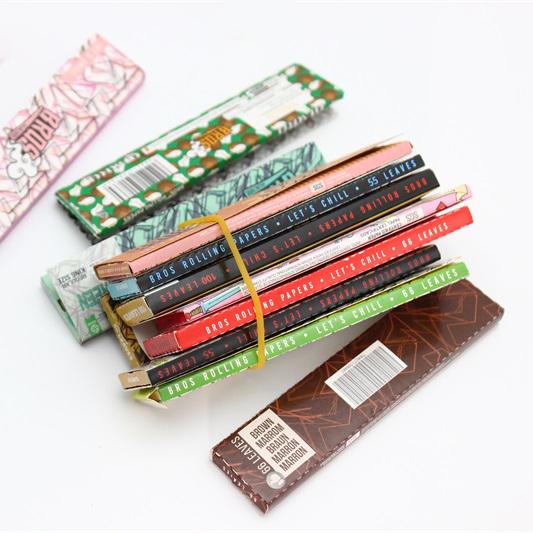 Customized Pink Smoking Rolling Paper 14gsm Paper Unbleach  Paper