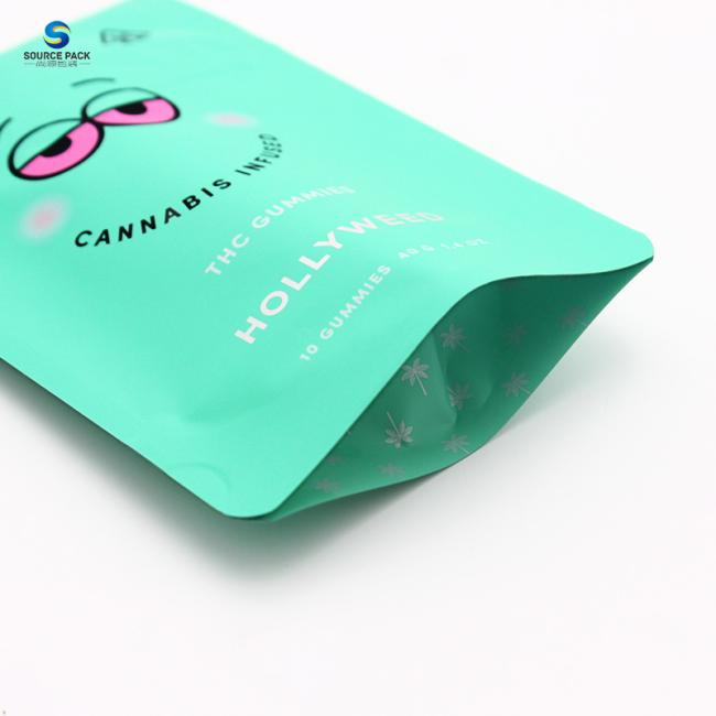 Custom Moisture-proof  Weed Packaging with Ziplock Closure for  Weed  