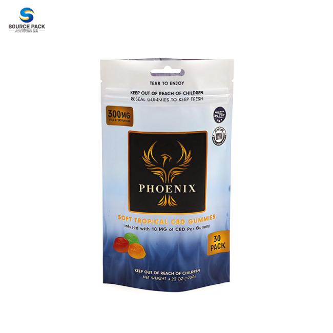 Irregular Special Shape Mylar Bag Weed Packaging Child Proof Zipper 