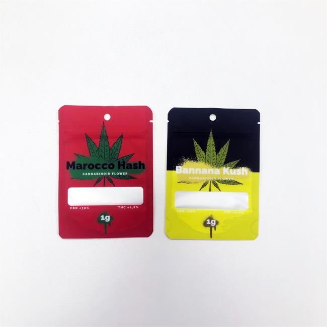 Custom Packaging Bag for 1g CBD Flower with Laminated Materials