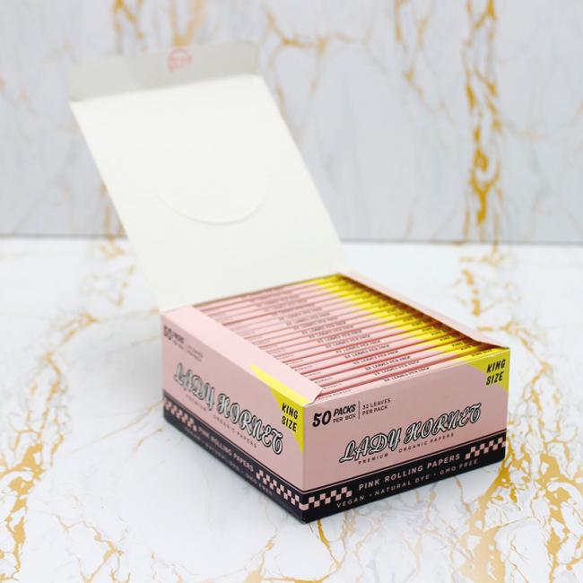 Smoking Rolling Papers Booklet Pre Rolled Cigarette Rice Paper with Natural Gum