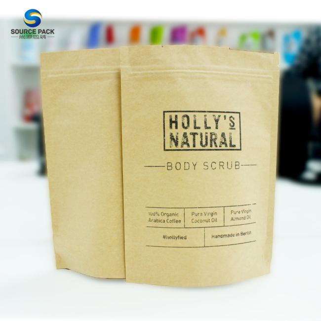 Resealable Zipper Stand Up Pouch Paper for Nuts Kernels Sunflower Seeds Pumpkin