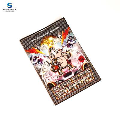 Cina Soft Touch Proof Odor Proof 3.5g Mylar Custom Weed Pack con cerniera in vendita