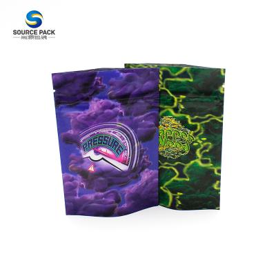 China Smell Proof Mylar Bags Weed Packaging Stand Up Pouch Doypack Resealable Zipper for sale