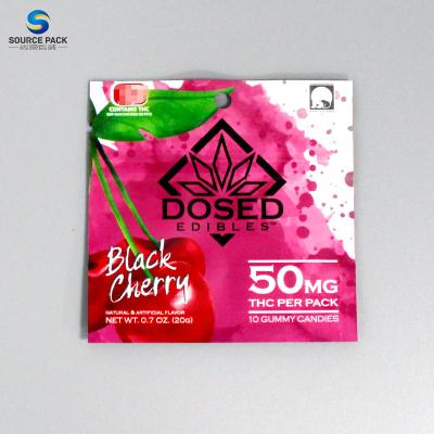 China 3.5g Smell Proof Custom Mylar Ziplock Bags Weed Packaging Colorful for sale