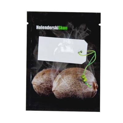 China Plastic Custom Weed Packaging Heat Sealing Smell Proof Zipper for sale