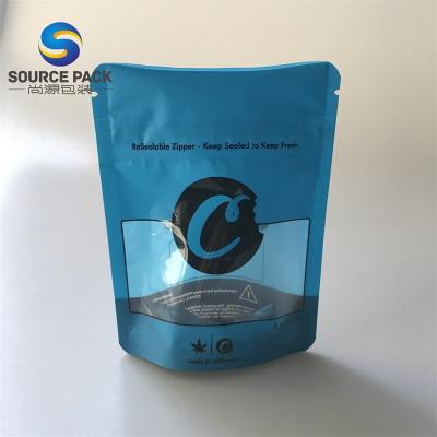 China Customized Weed Bag Mylar Packaging Ziplock Stand Up Pouch for sale
