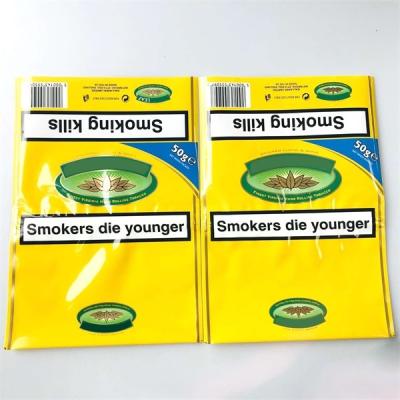 China Customized Black Rolling Tobacco Pouch with Zipper 30g 50g 100g PLA PLA Gravure Printing for sale