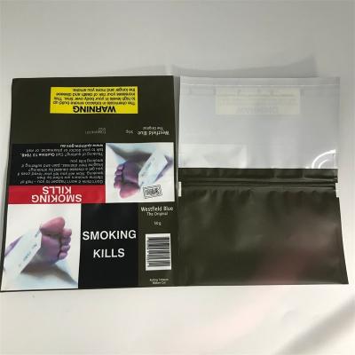 China Saco de embalagem de tabaco personalizado / saco de tabaco com vedação de fecho à venda