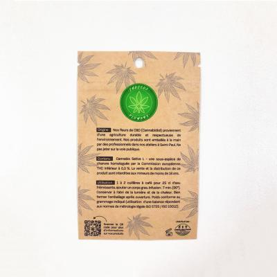 China Sacos de embalagem de ervas daninhas ecológicas para ervas CBD Flor / Resistente a crianças Certificado à venda