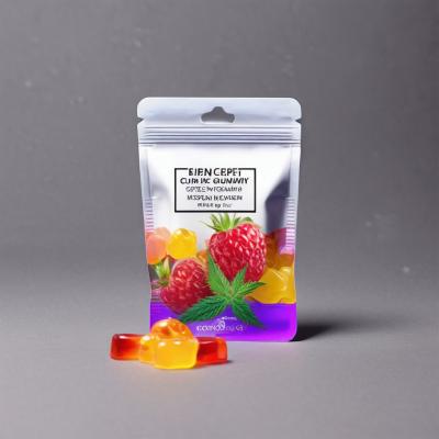 Cina Logo personalizzato Mylar Bag 420 Ziplock Bag per Delta 8 CBD Gummy con campione gratuito in vendita