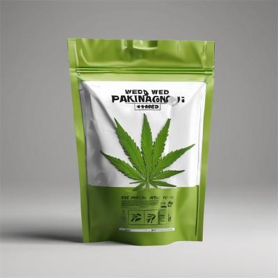中国 Digital Printing Ziplock Mylar Weed Packaging Bags for Custom Logo Marijuanna Flowers 販売のため